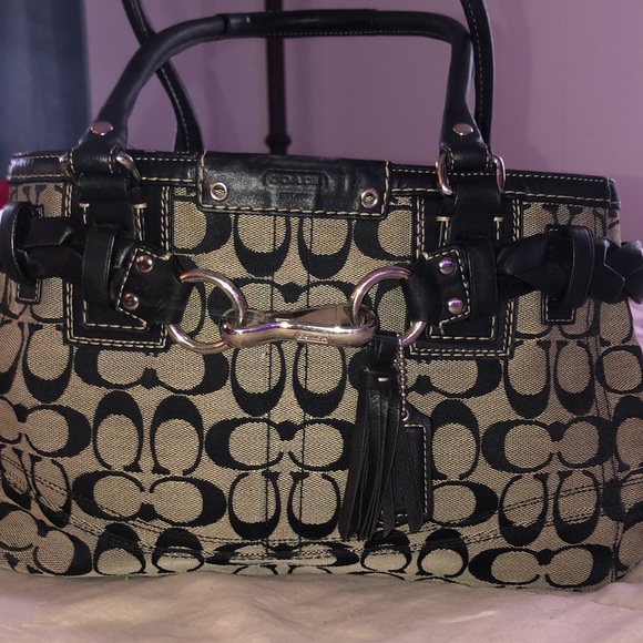 Coach | Bags | Coach Hampton Signature Carryall Satchel | Poshmark
